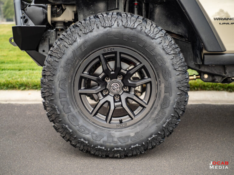 The Jeep Gets New Kicks: 35-inch Tires and 4.5-inch Backspaced Wheels ...